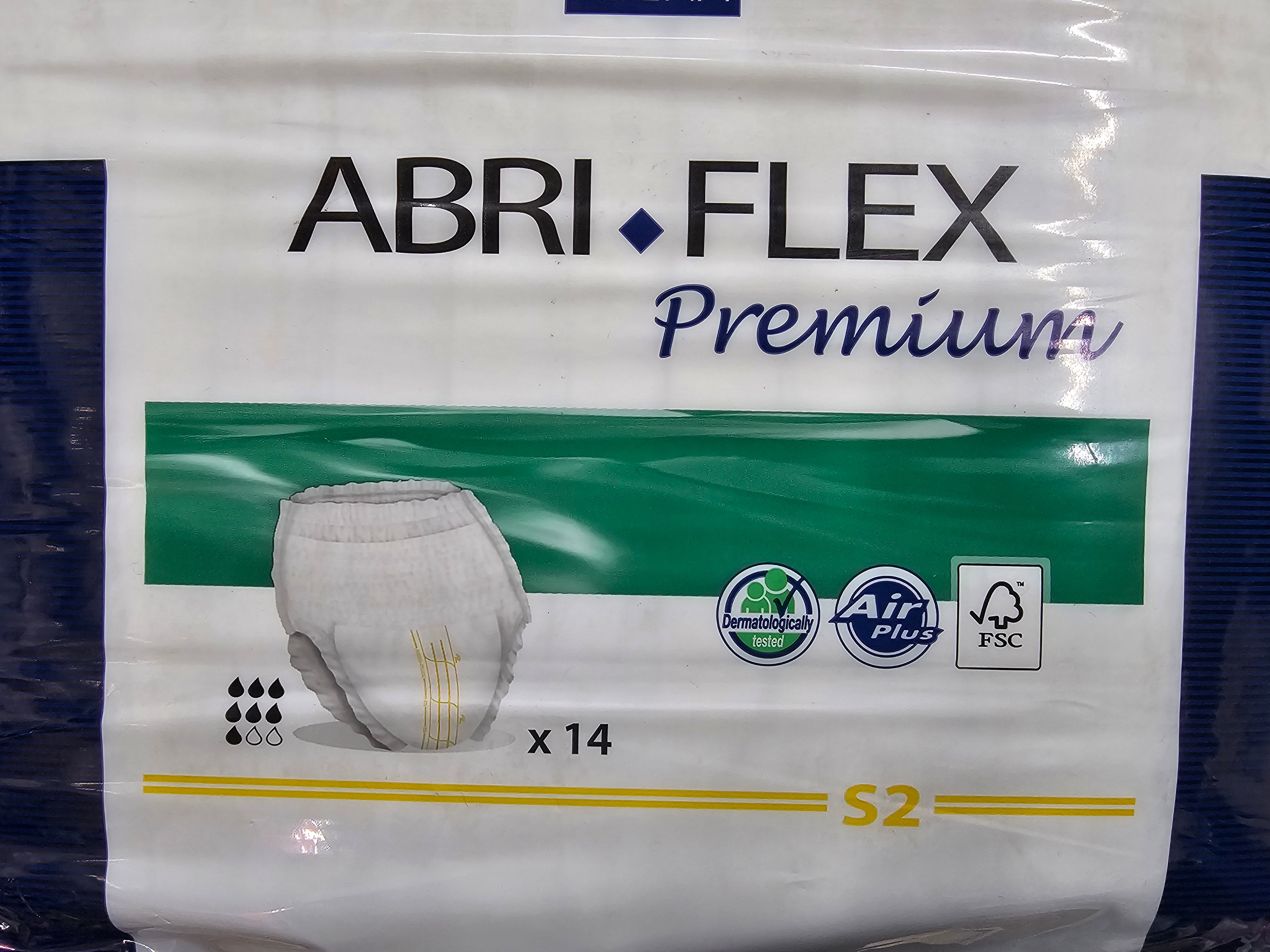 Abena Abri Flex Premium S2 60-90cm Hip/Waist Size, Pull Up, 1400ml ...