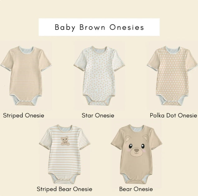 Baby Brown Onesies – myabdlsupplies
