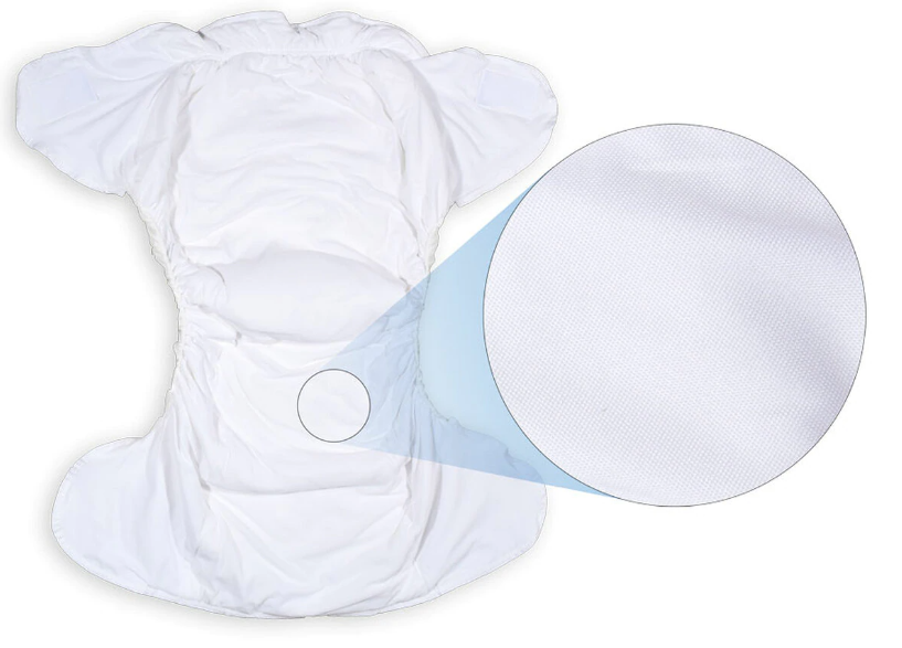 InControl Fitted Nighttime Cloth Diaper - White – myabdlsupplies